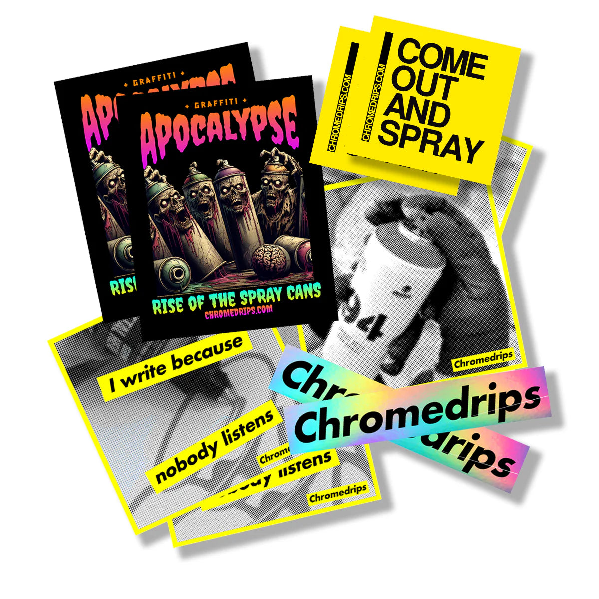 Stickers Chrome Drips FREE